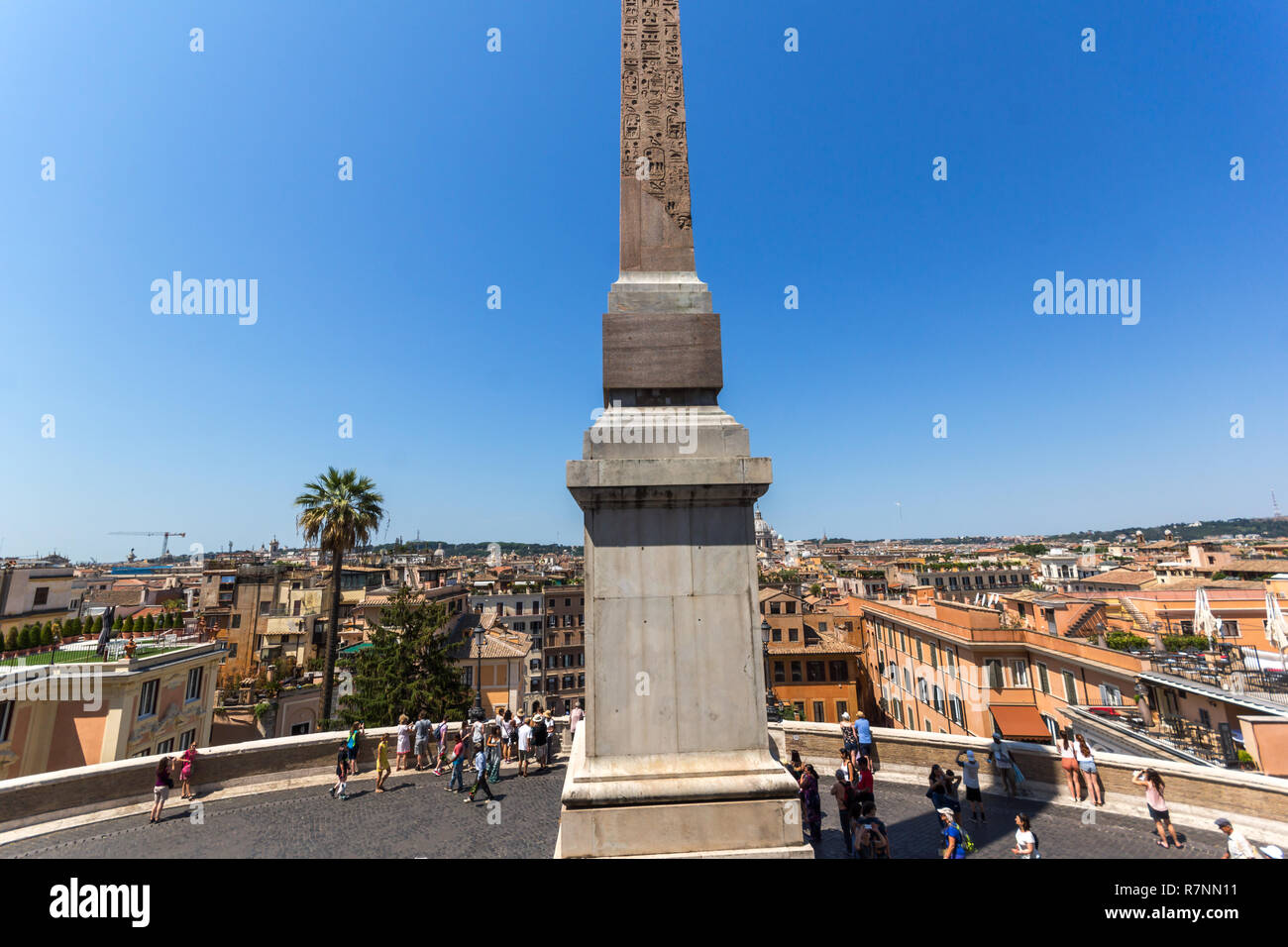ROME, ITALY - JUNE 22, 2017: Amazing view of Spanish Steps, Sallustian ...