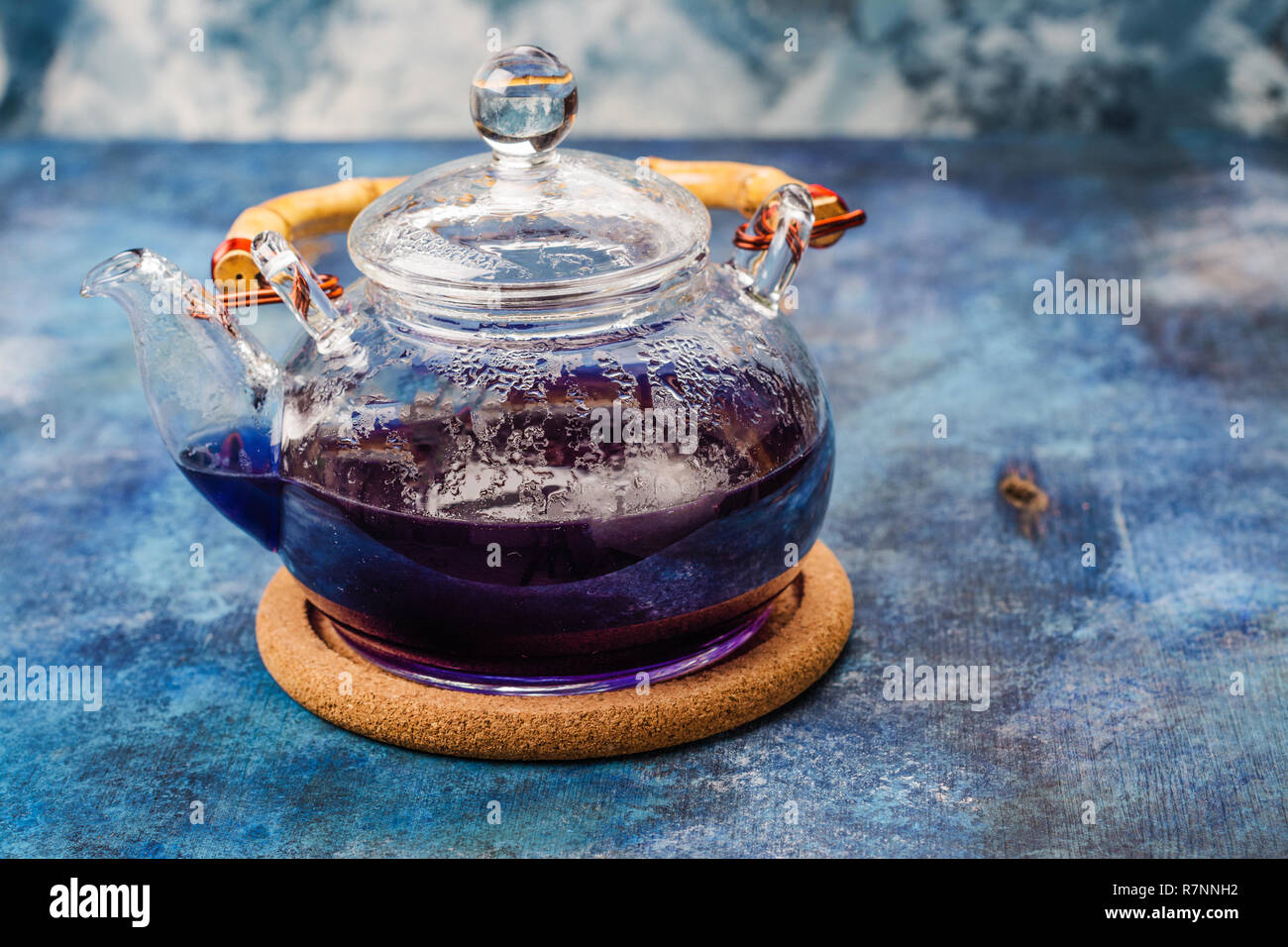 Thai blue butterfly pea tea Stock Photo - Alamy