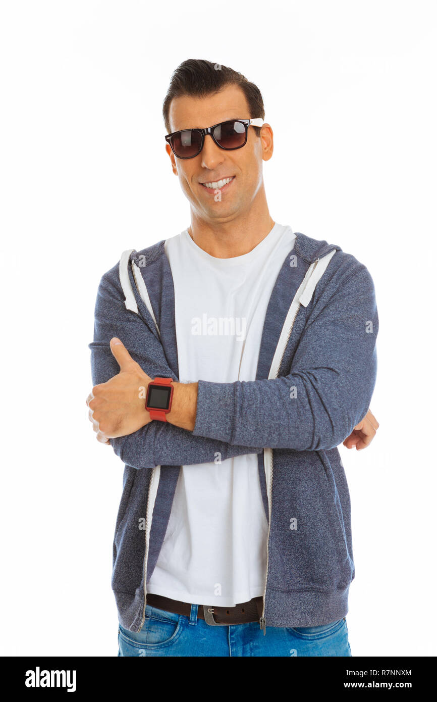 Cross handed pose hi-res stock photography and images - Alamy