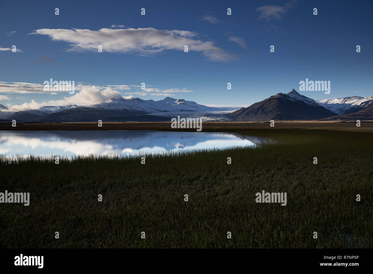 Reflections in lakes and rivers in Eastern Iceland Stock Photo - Alamy