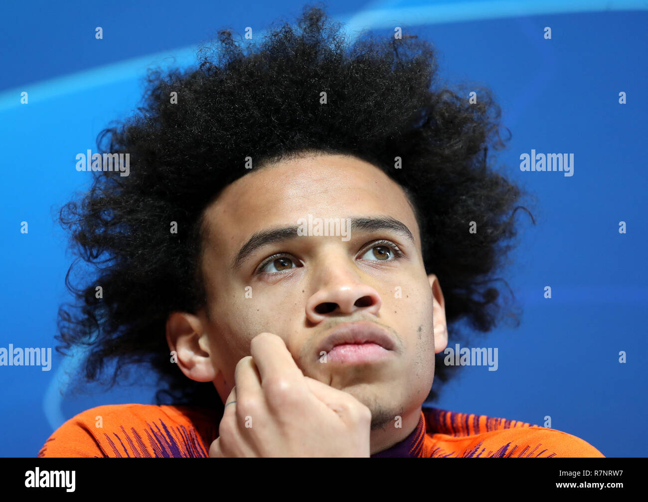 Manchester City's Leroy Sane during the press conference at the City ...
