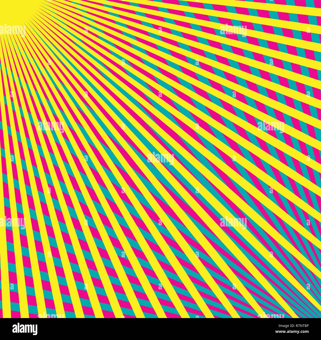 Converging lines from a corner spot Stock Vector Image & Art - Alamy