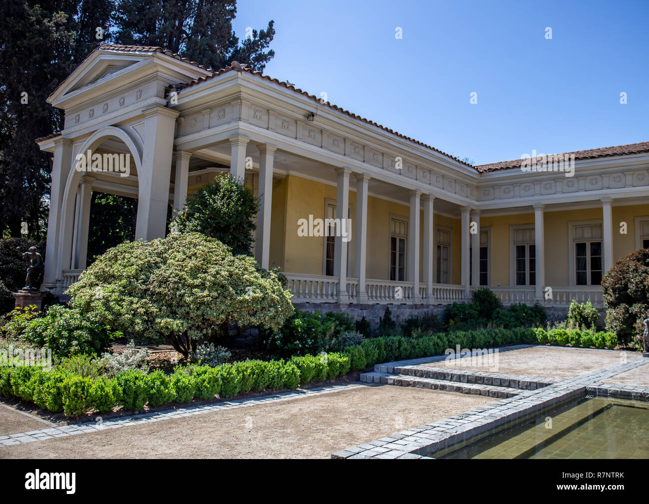 SANTIAGO, CHILE - NOV 29, 2018: Concha y Toro Mansion and Vineyard ...