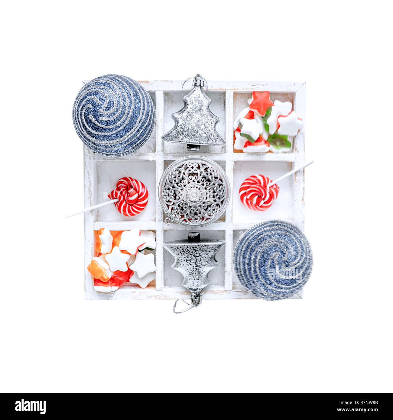 Beautiful winter table decorations Cut Out Stock Images & Pictures - Alamy