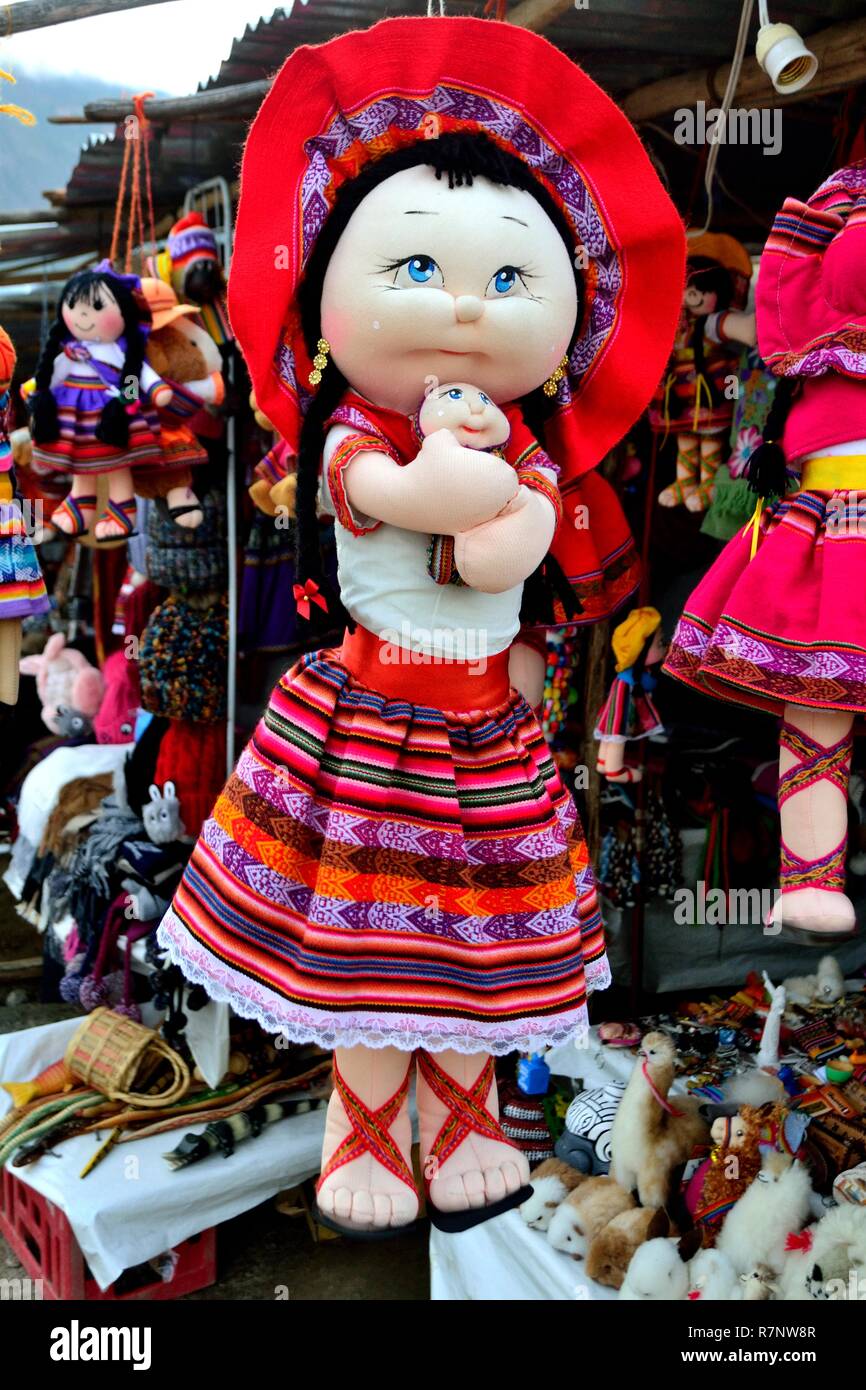 Typical Doll - Souvenirs -Old Yungay where an earthquake and landslide ...