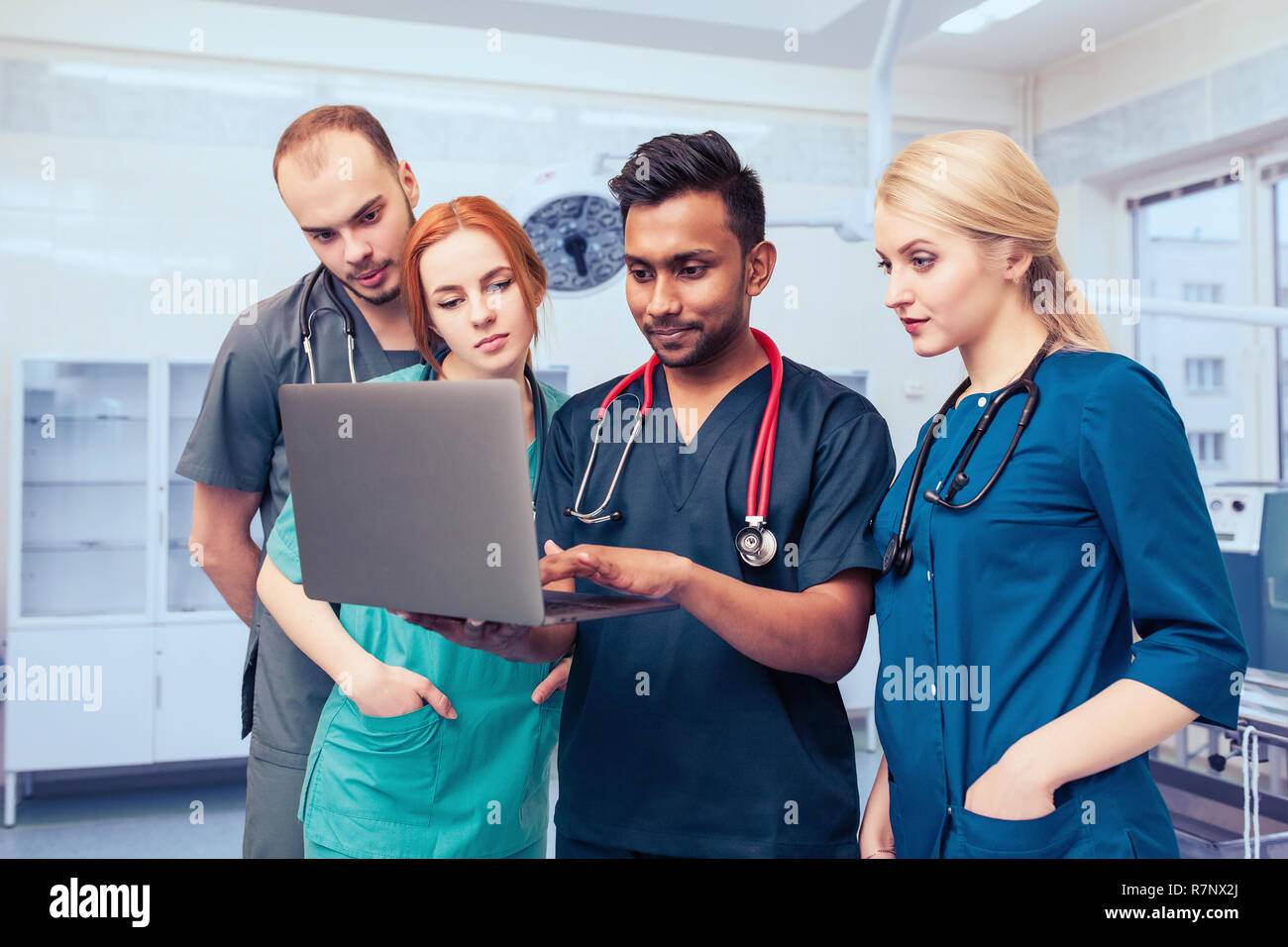 Medical classroom nurses scrubs hi-res stock photography and images - Alamy
