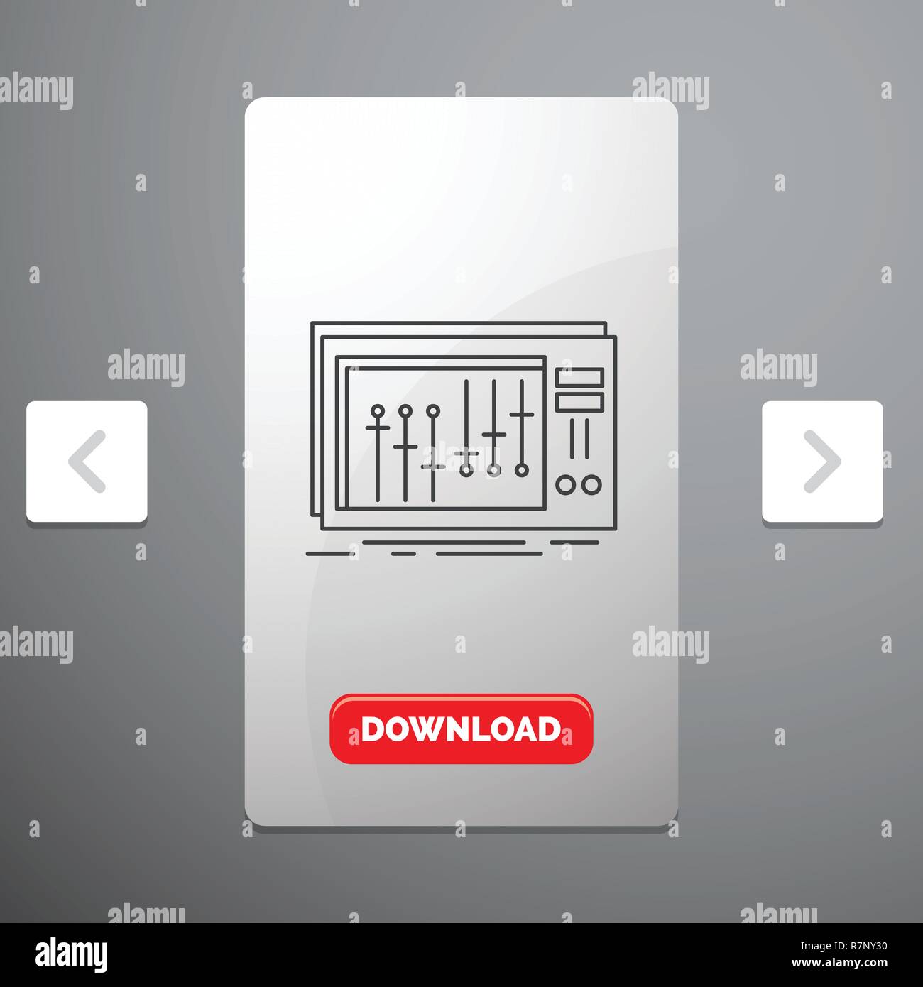 Volume level slider Stock Vector Images - Alamy