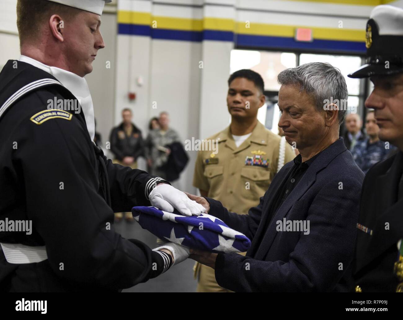 WASHINGTON (March 21, 2016) Fireman Gabriel Burton, a pallbearer ...