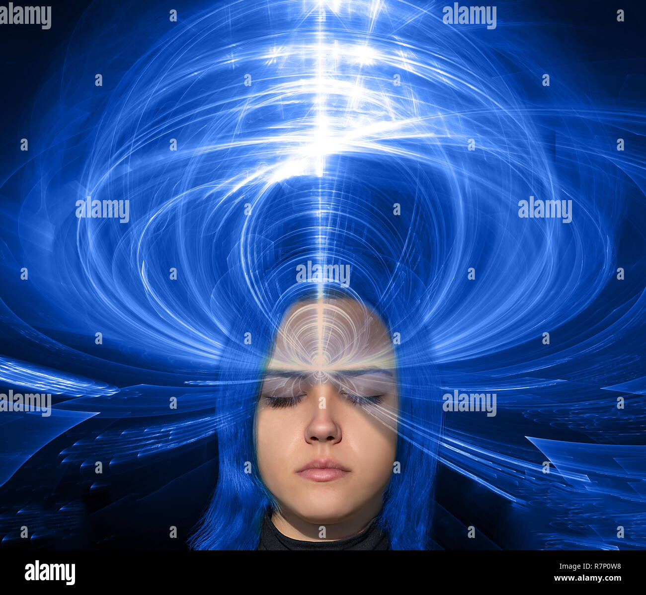 Collage face background hi-res stock photography and images - Alamy