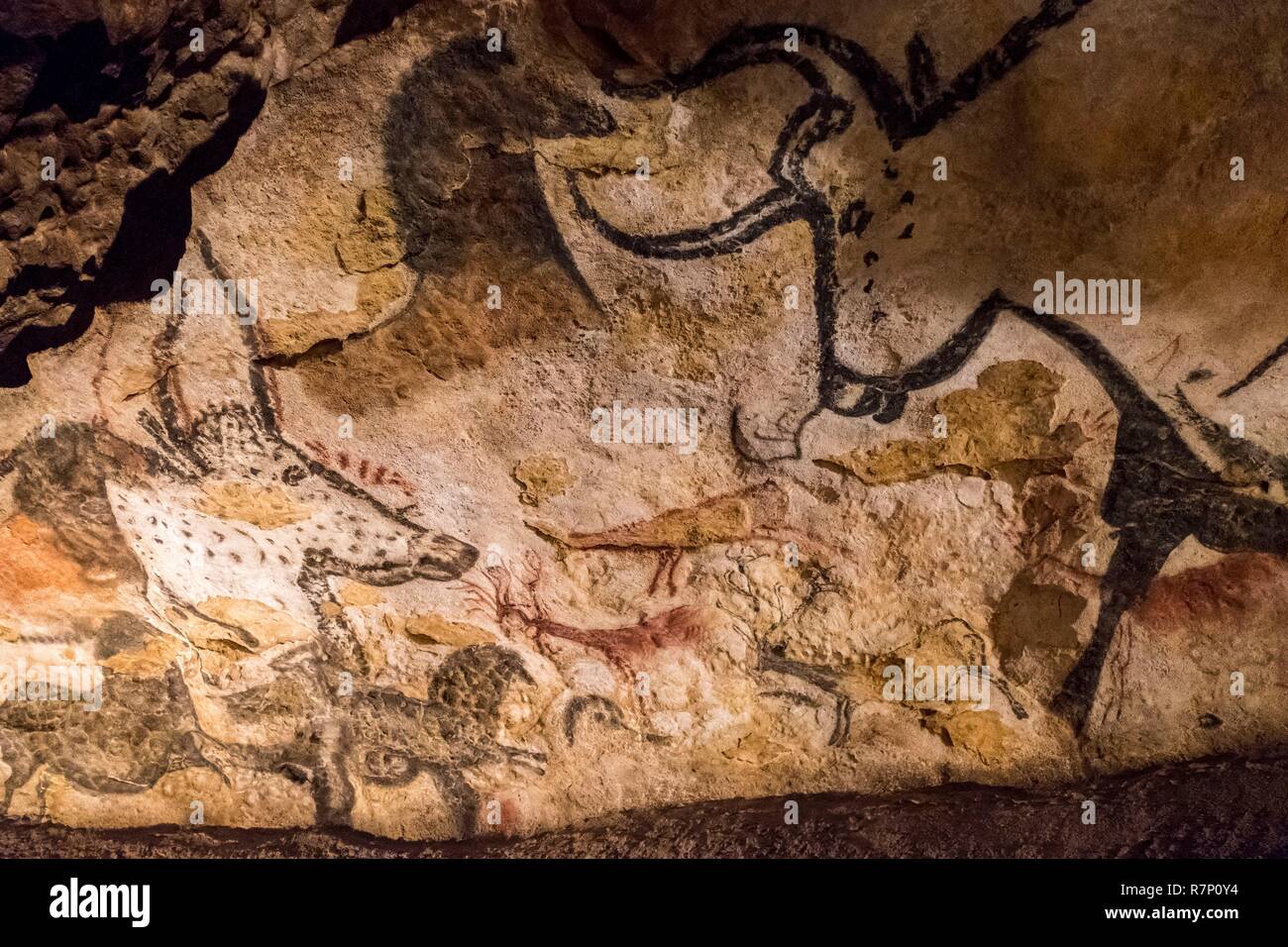 France, Dordogne, Perigord Noir, Vezere Valley, prehistoric site and ...