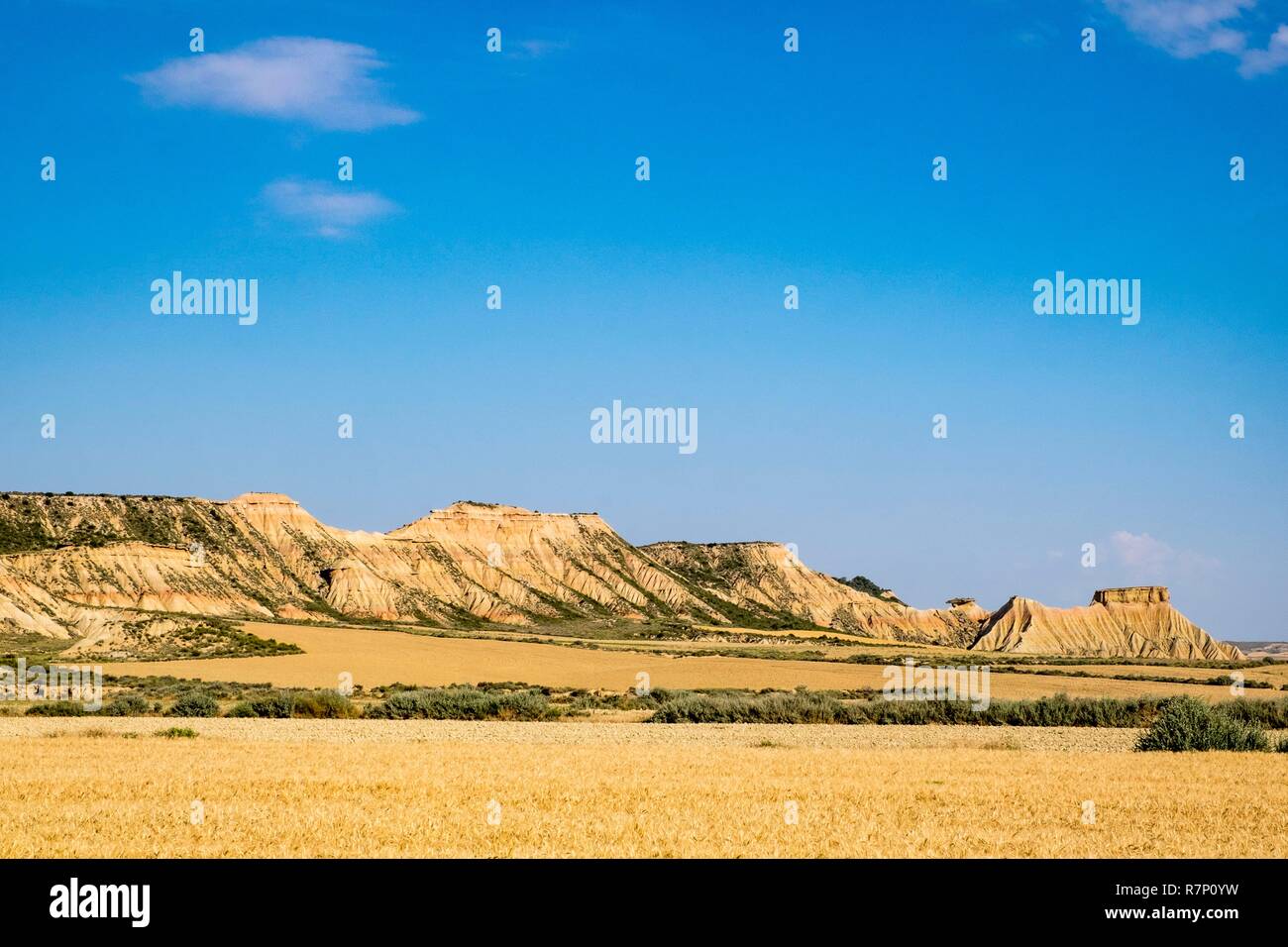 Spain, Navarra, the Bardenas Reales, Biosphere Reserve and Natural Park ...