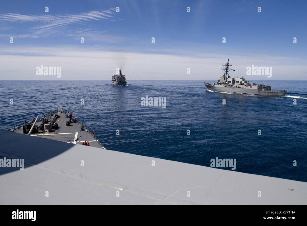 PACIFIC OCEAN (March 20, 2017) The Arleigh Burke-class guided missile ...