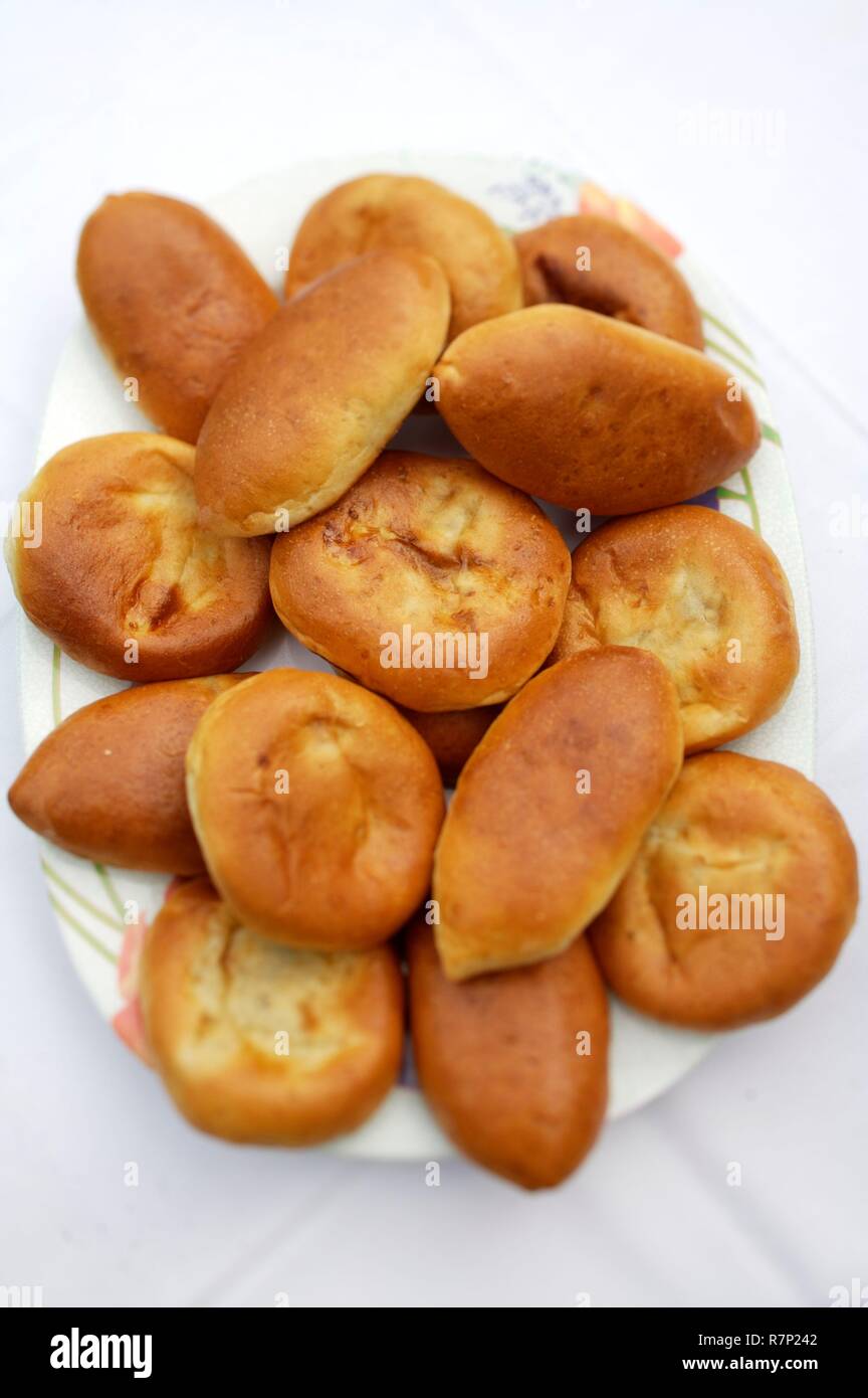 Russia, Moscow, potato pierogi Stock Photo - Alamy