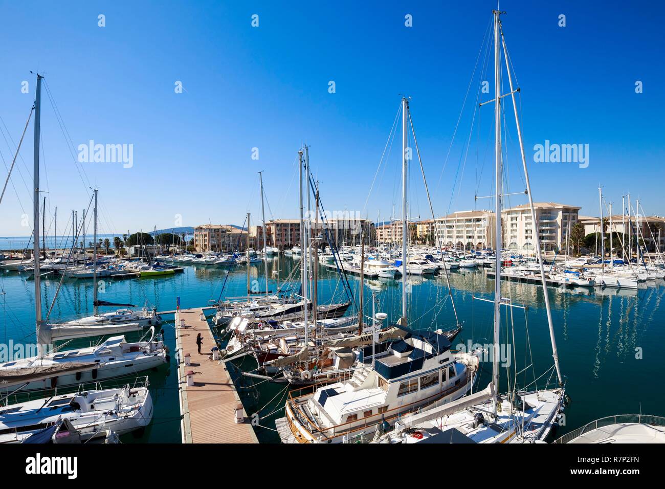 France, Var, Frejus, Port Frejus Stock Photo - Alamy