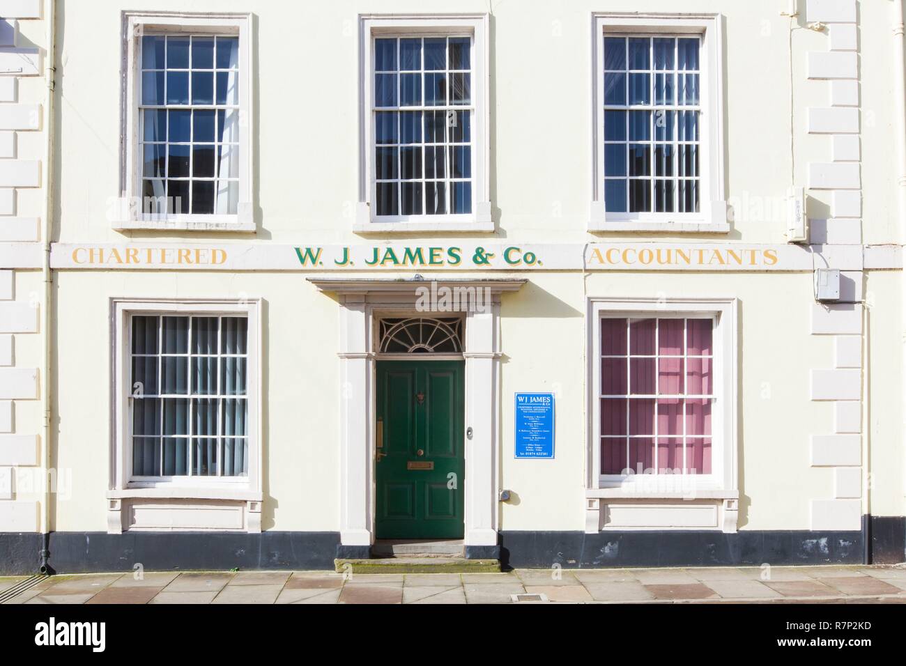United Kingdom, Wales, Brecon, typical housing Stock Photo - Alamy