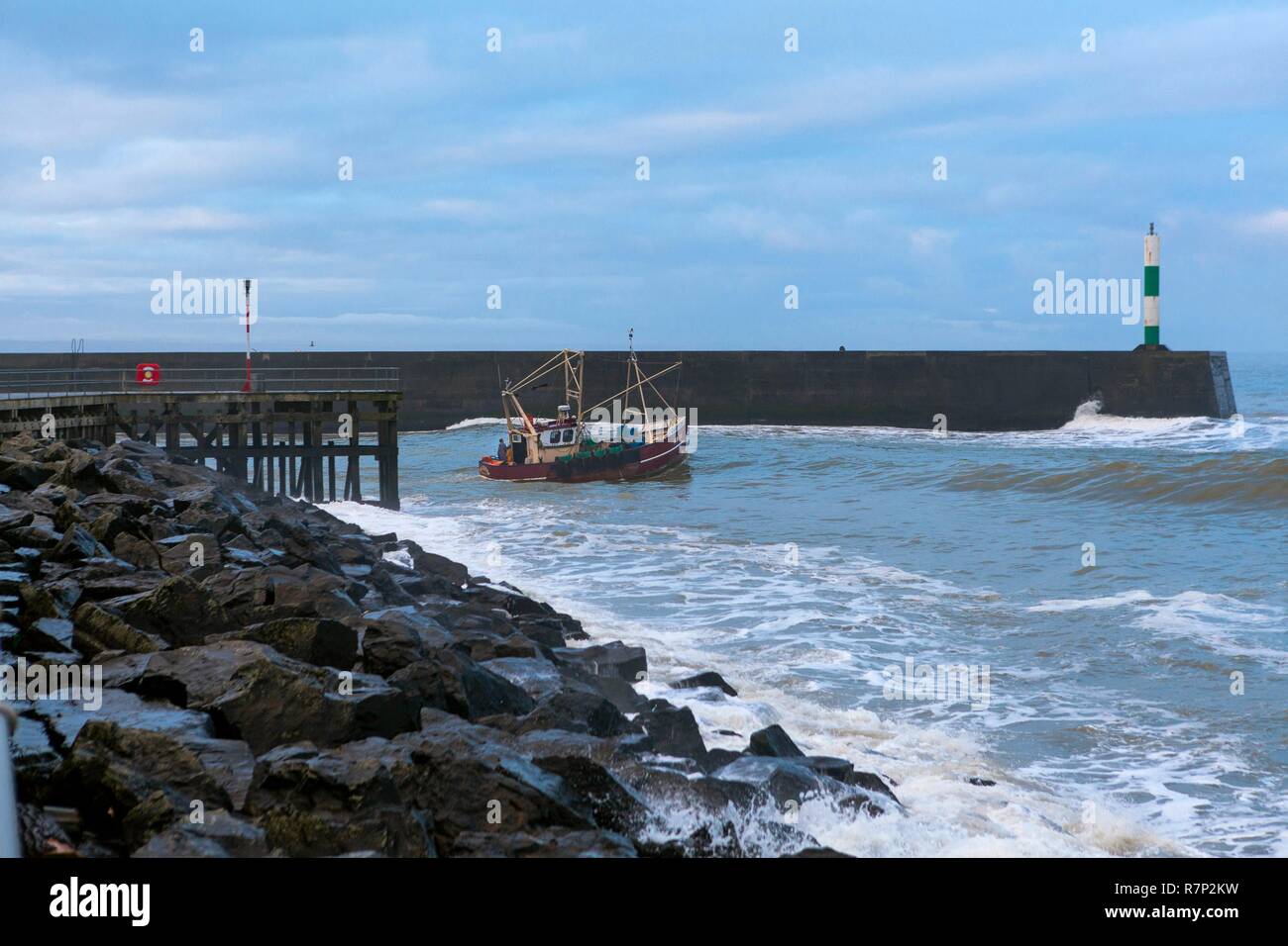 United Kingdom, Wales, Aberystwyth lighthouse Stock Photo - Alamy