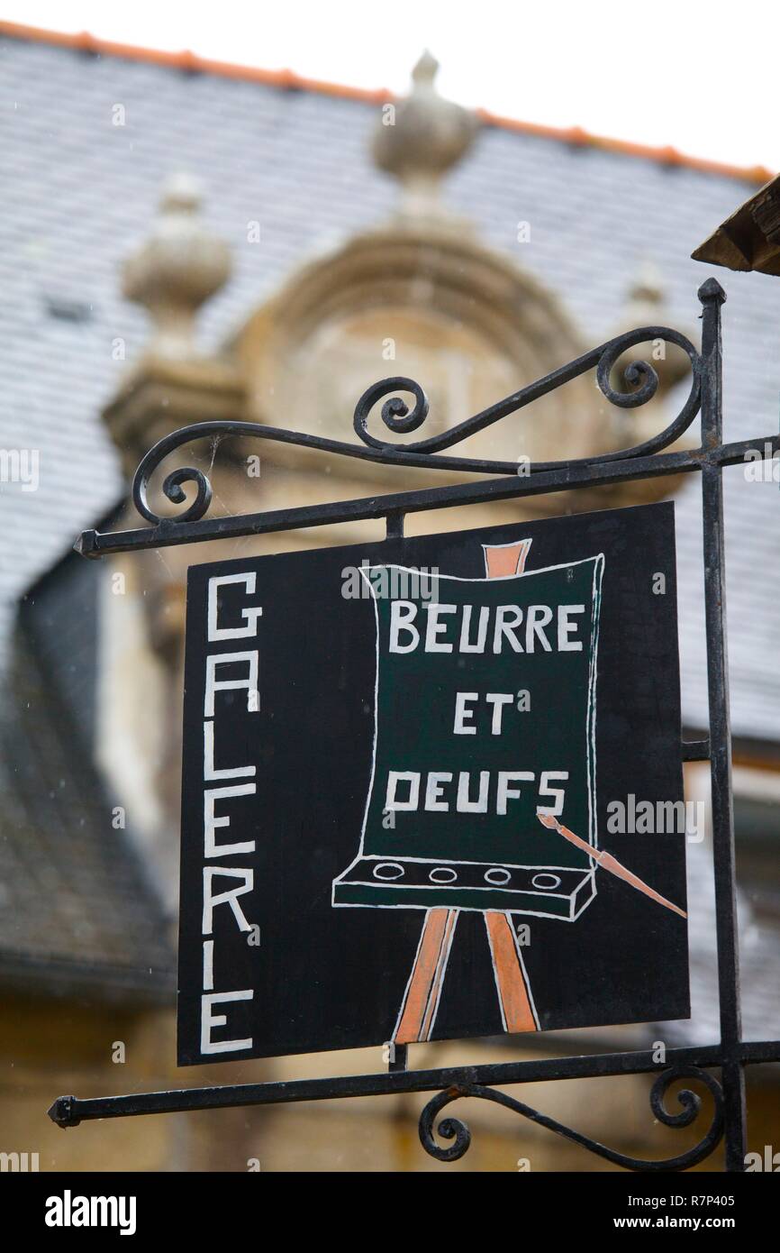 France, Finistere, Mer d'Iroise, Audierne, signboard Stock Photo - Alamy