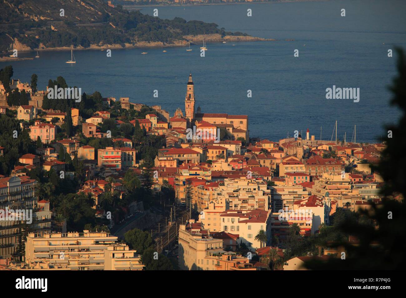 France, Alpes Maritimes, Menton, Basilica of Saint Michael the ...