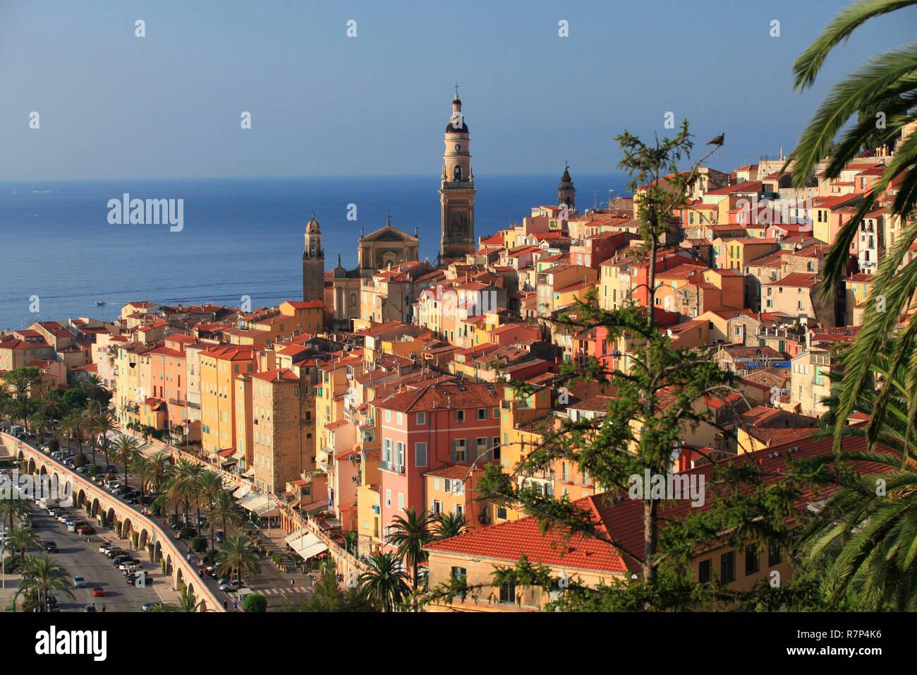 France, Alpes Maritimes, Menton, Basilica of Saint Michael the ...