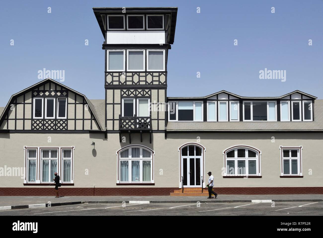 Namibia, Swakopmund, German architecture Stock Photo - Alamy