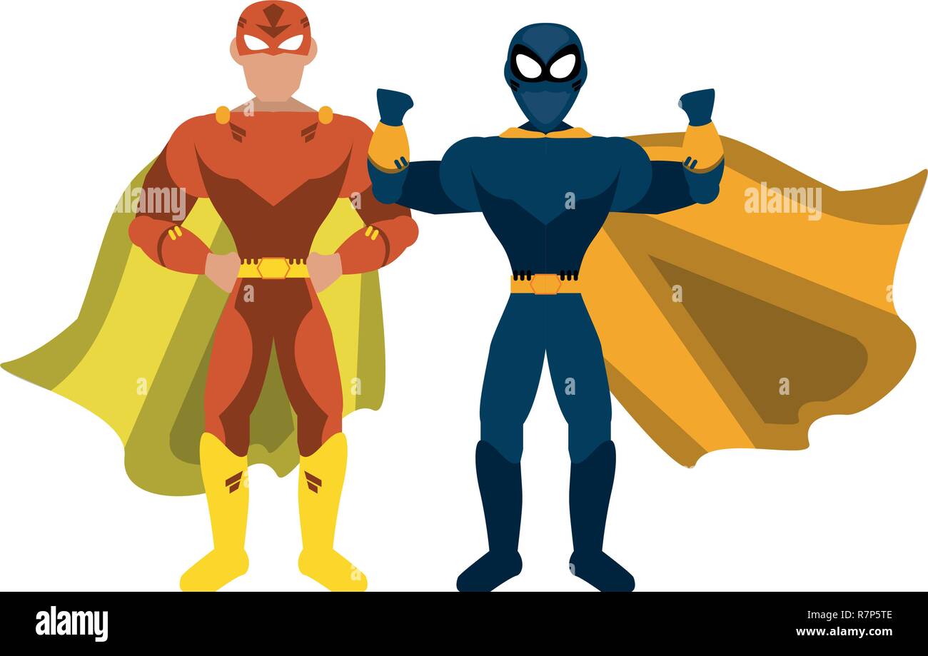 Superhero couple characters Stock Vector Image & Art - Alamy