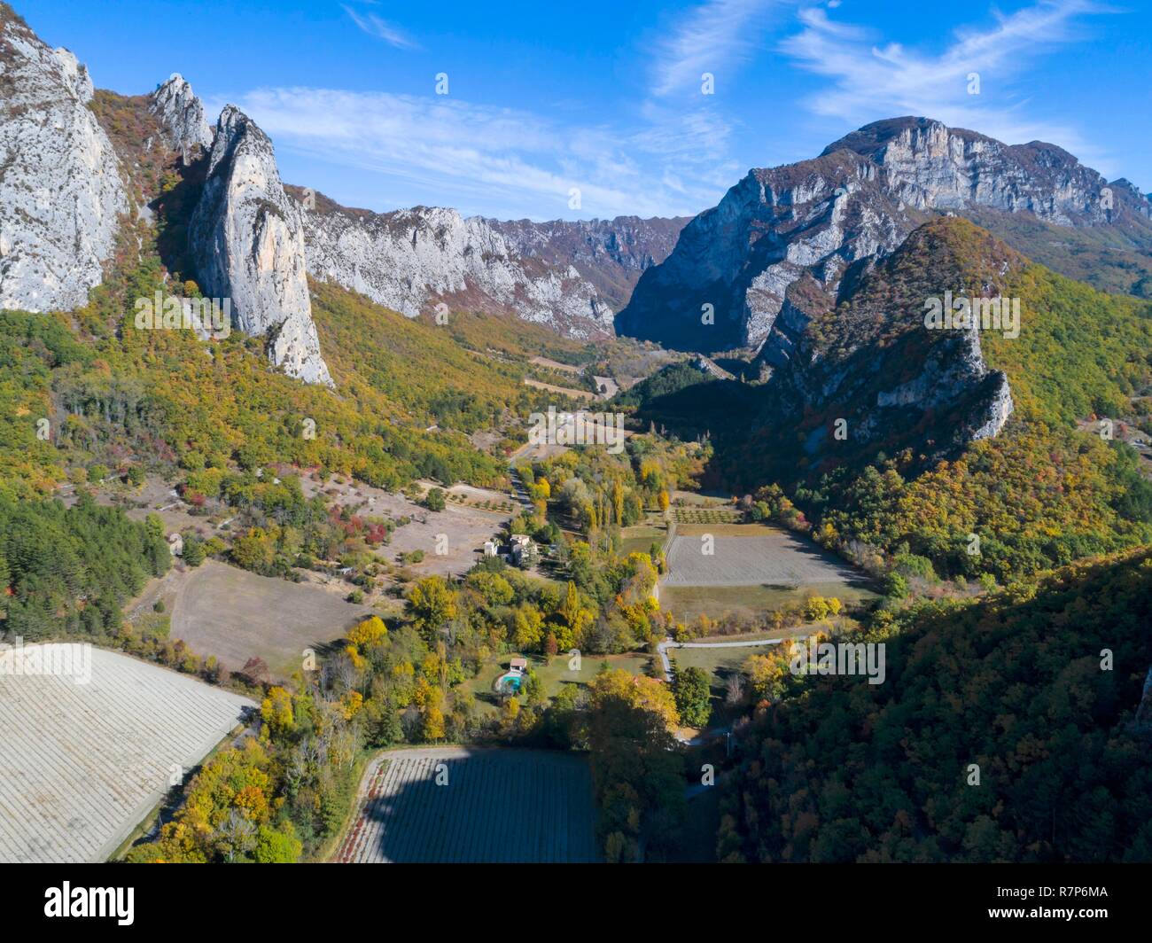 France, Drome, village of Saou Stock Photo - Alamy