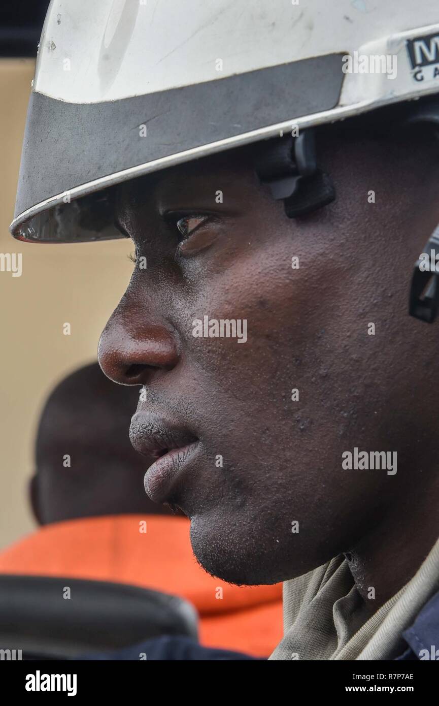DOUALA, Cameroon (March 28, 2017) A Cameroonian Sailor during exercise ...
