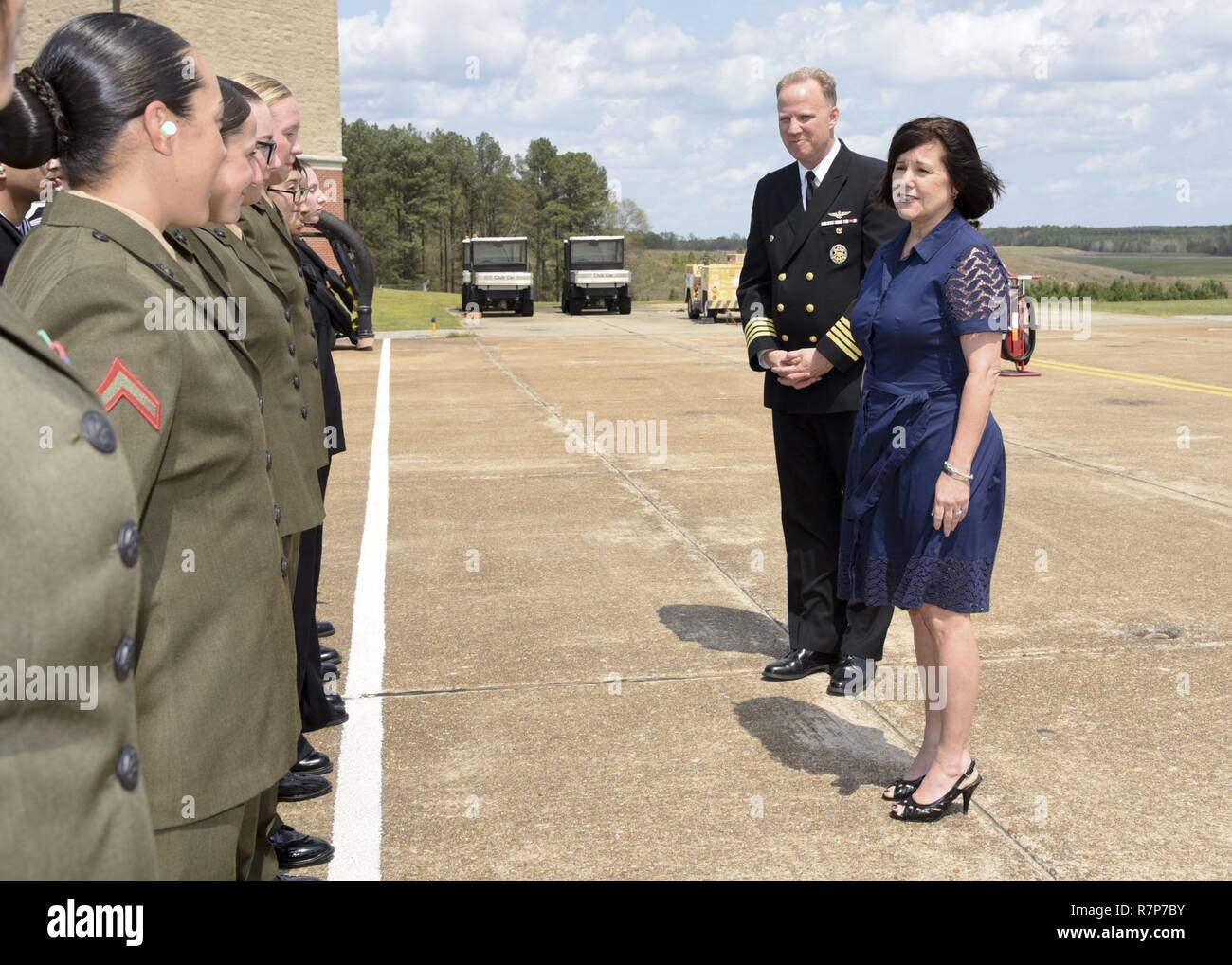 MERIDIAN, Miss. (March 27, 2017) Second lady Karen Pence, right, speaks ...
