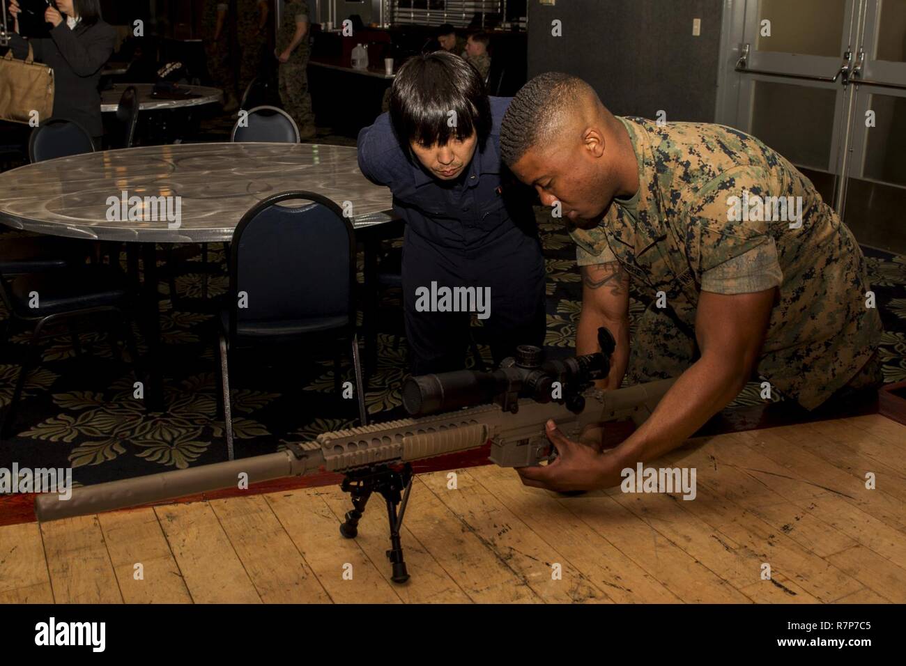 U.S. Marine Corps Lance Cpl. Ryan Ashe, a breacher with the Special ...