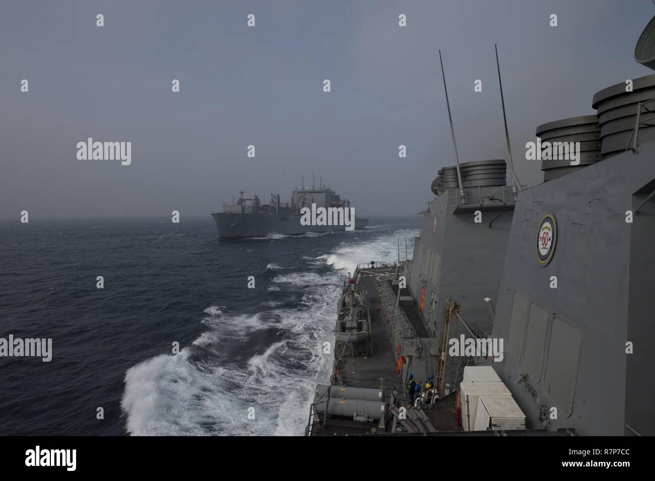 ATLANTIC OCEAN - (March 28, 2017) - USS Carney (DDG 64) breaks away ...