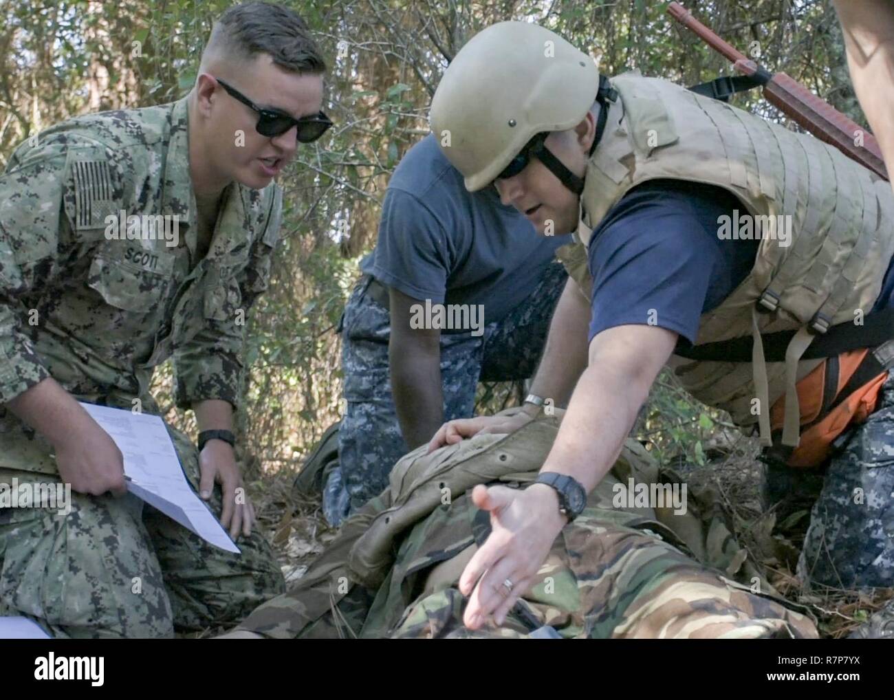 Tactical combat casualty care tccc field training exercise hi-res stock ...