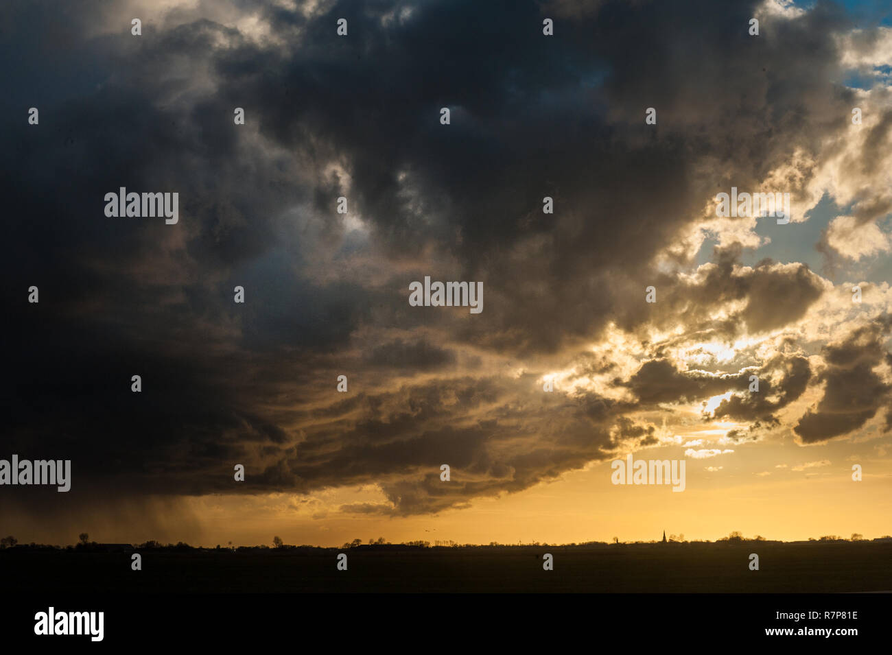 Storm Clouds Gathering Sunset