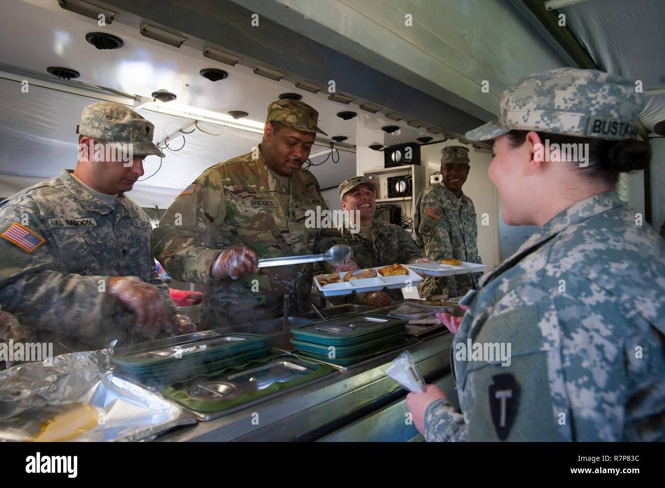 With smiles on their faces, Texas Army National Guardsmen with the ...