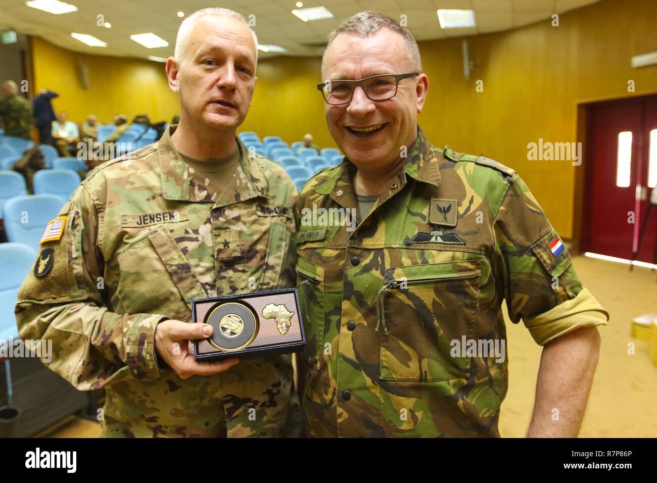 Brig. Gen. Jon Jensen, U.S. Army Africa deputy commander, thanks ...