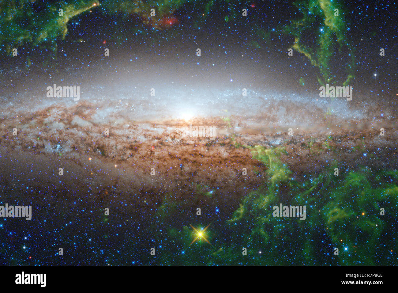 Cosmic landscape, awesome science fiction wallpaper with endless outer ...