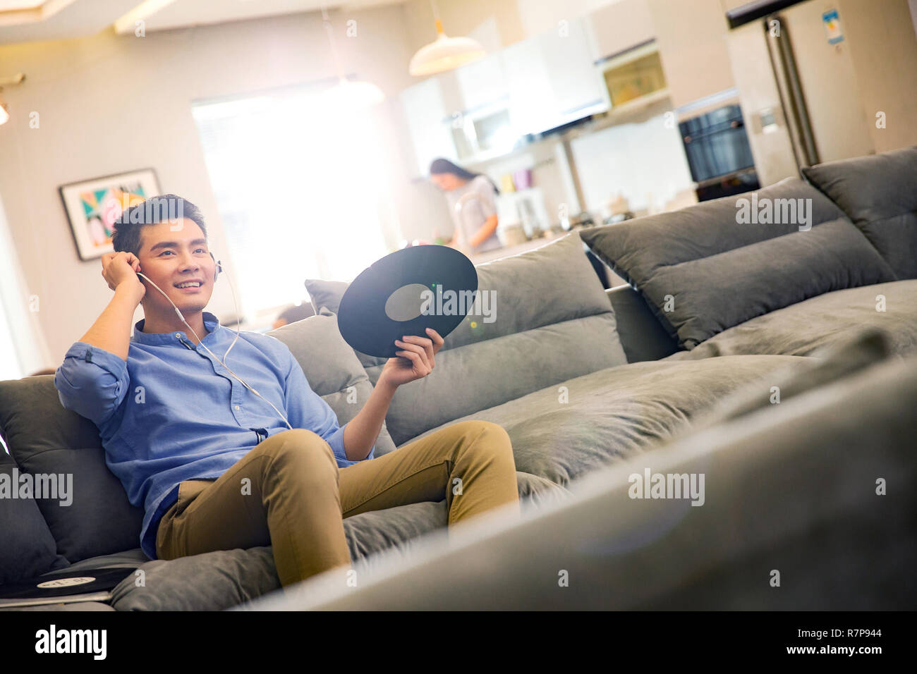 The young couple's life that occupy the home Stock Photo - Alamy