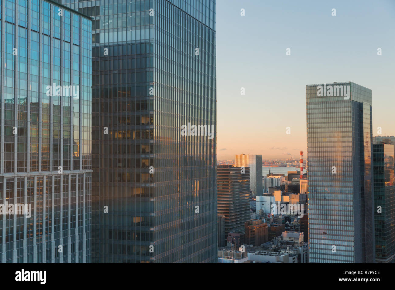 skyscrapers or office buildings in tokyo city Stock Photo - Alamy