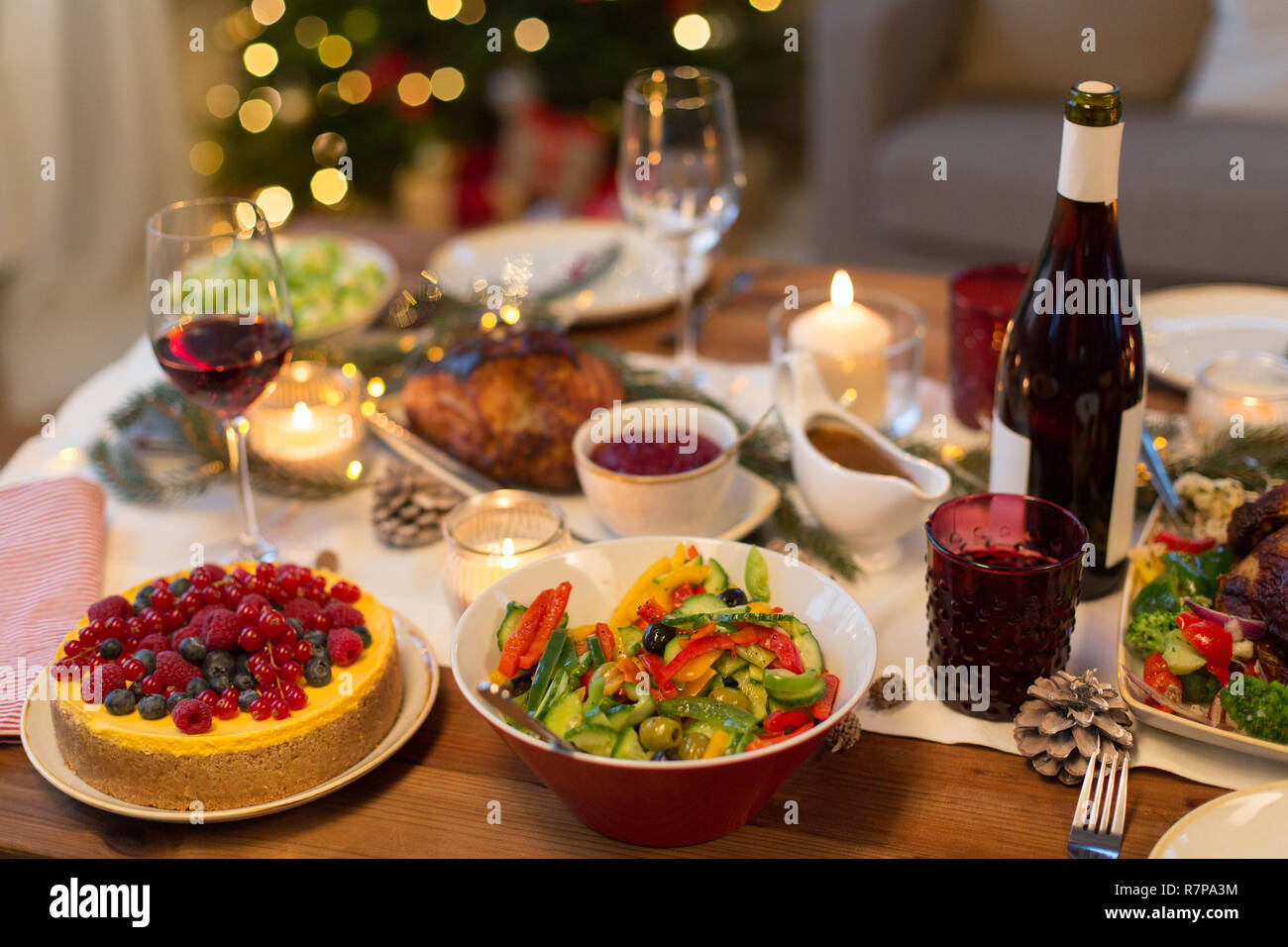 Christmas Table With Food