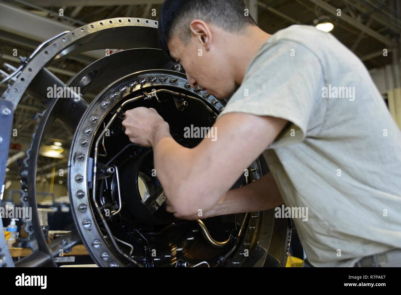 U.S. Air Force Senior Airman Monhuan Lee, 20th Component Maintenance ...