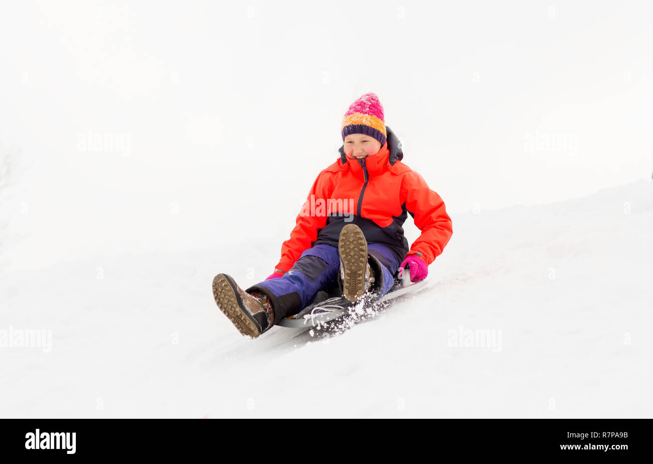 Sliding down snow hi-res stock photography and images - Alamy