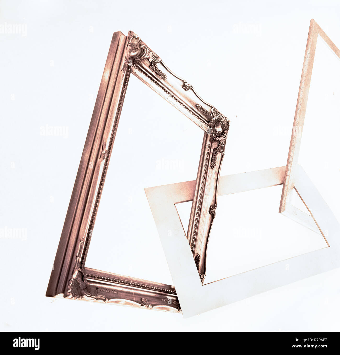 Interlinked picture frames Stock Photo - Alamy