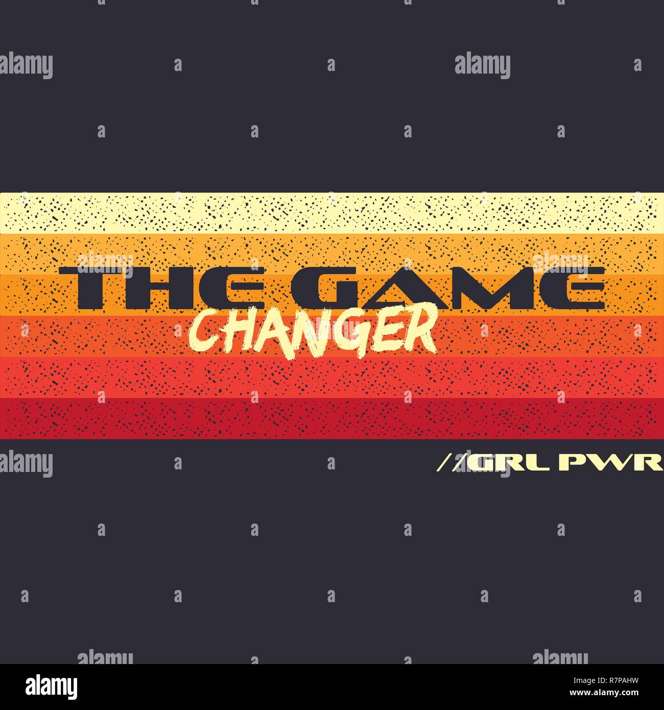 The Game Changer - Girl Power Fashion Poster design. Grl pwr slogan for ...