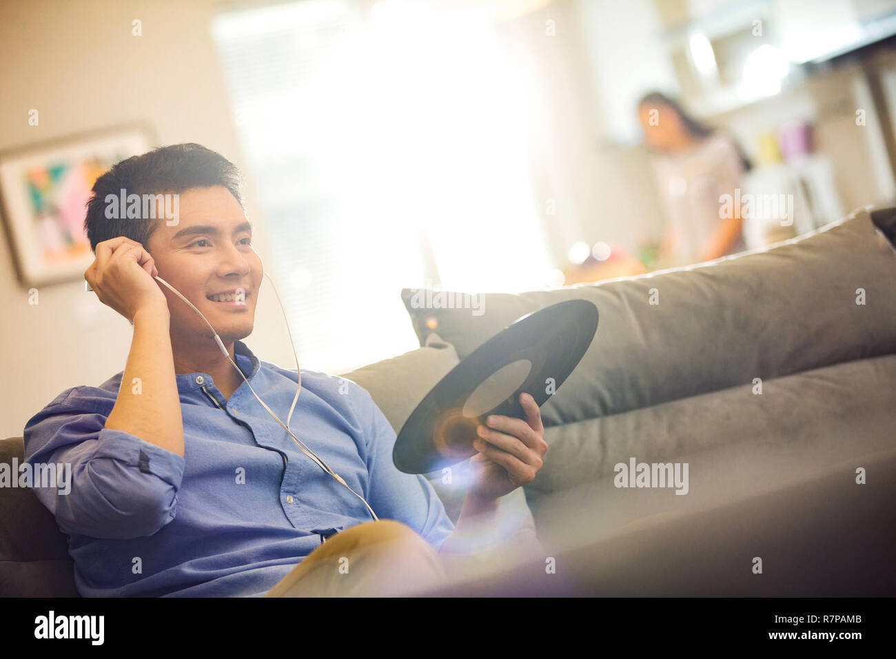The young couple's life that occupy the home Stock Photo - Alamy