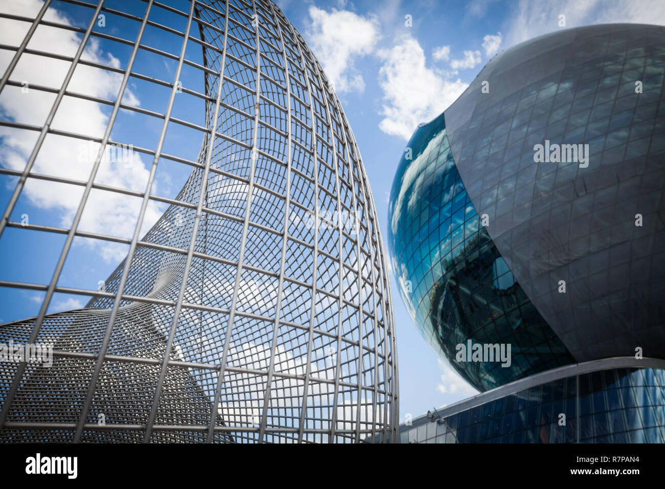 Sphere construction in Astana, Kazakhstan, during EXPO 2017 Stock Photo ...