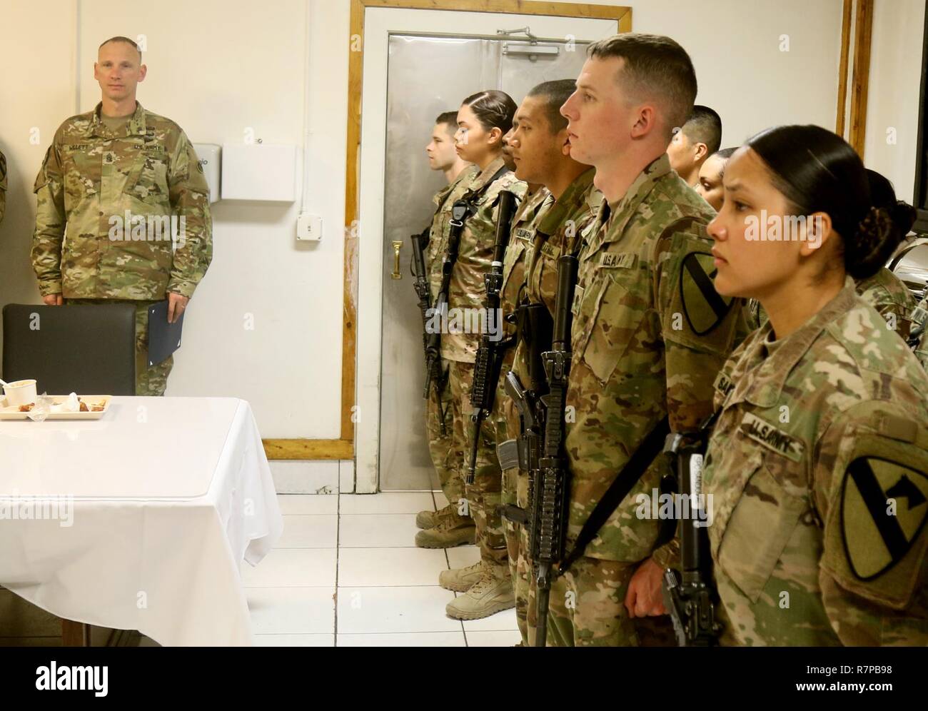Command Sgt. Major Jason P. Willett (left), command sergeant major, 1st ...