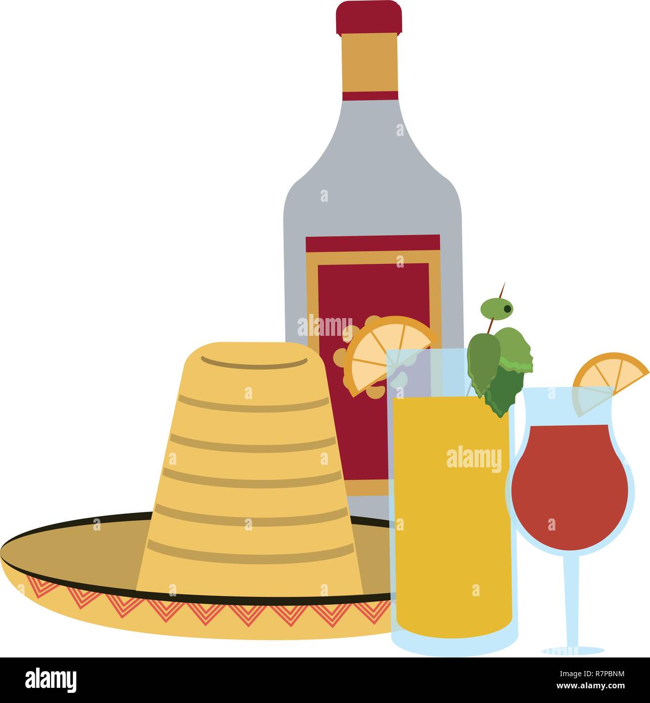 Tequila mexican drink Stock Vector Image & Art - Alamy