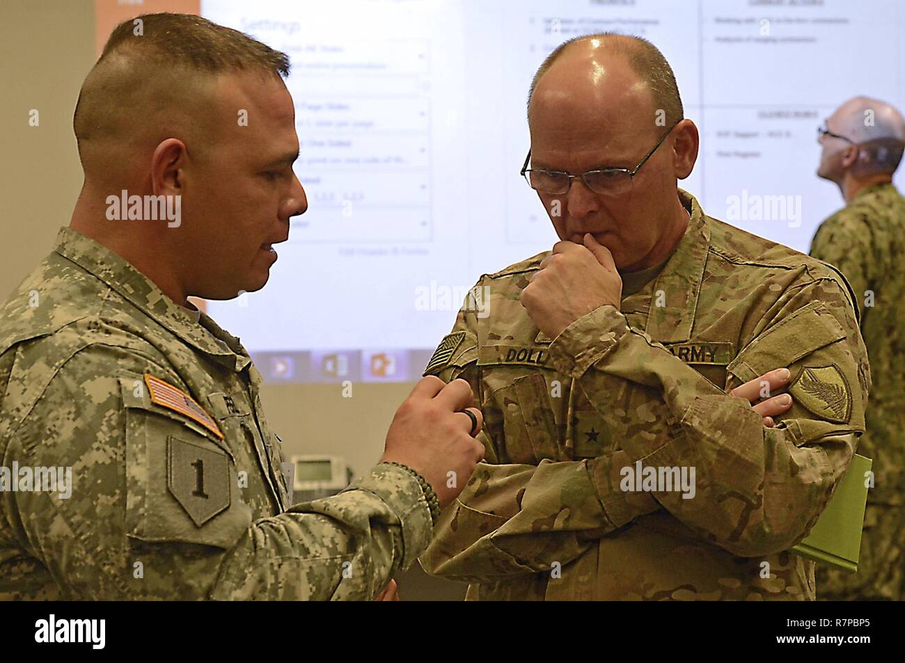 Maj. Milton Perez, a branch chief of Operation Contract Support with ...