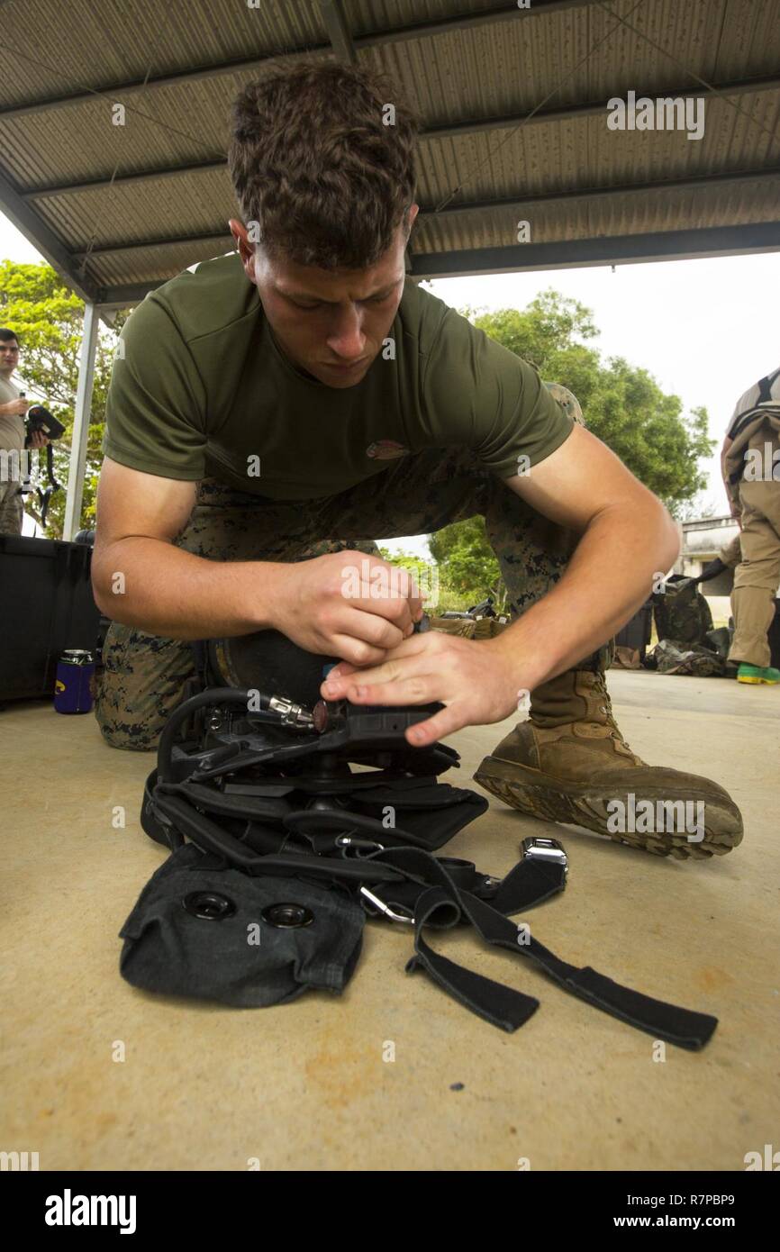 Cpl. Michael Williams, with chemical, biological, radiological, nuclear ...