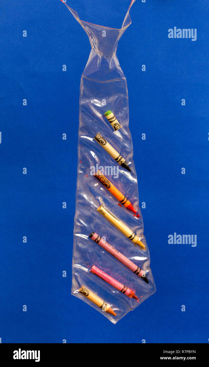 An ArtNecko transparent plastic necktie created by Minneapolis artist ...