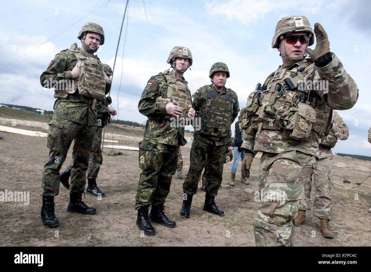 Capt. Matthew McCoy, commander of Alpha Company, 1st Battalion, 179th ...